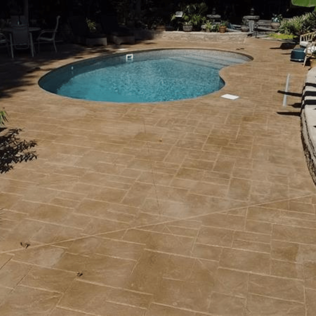 How A Stamped Concrete Pool Deck Maximizes Your Investment - Sam the ...